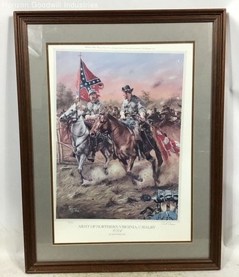 Framed Signed Rick Reeves Army Of Northern Virginia #36/550 Civil War ...