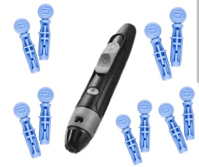 FreeStyle Lancing Device + 10 FREE LANCETS - For Diabetics - Abbott ...