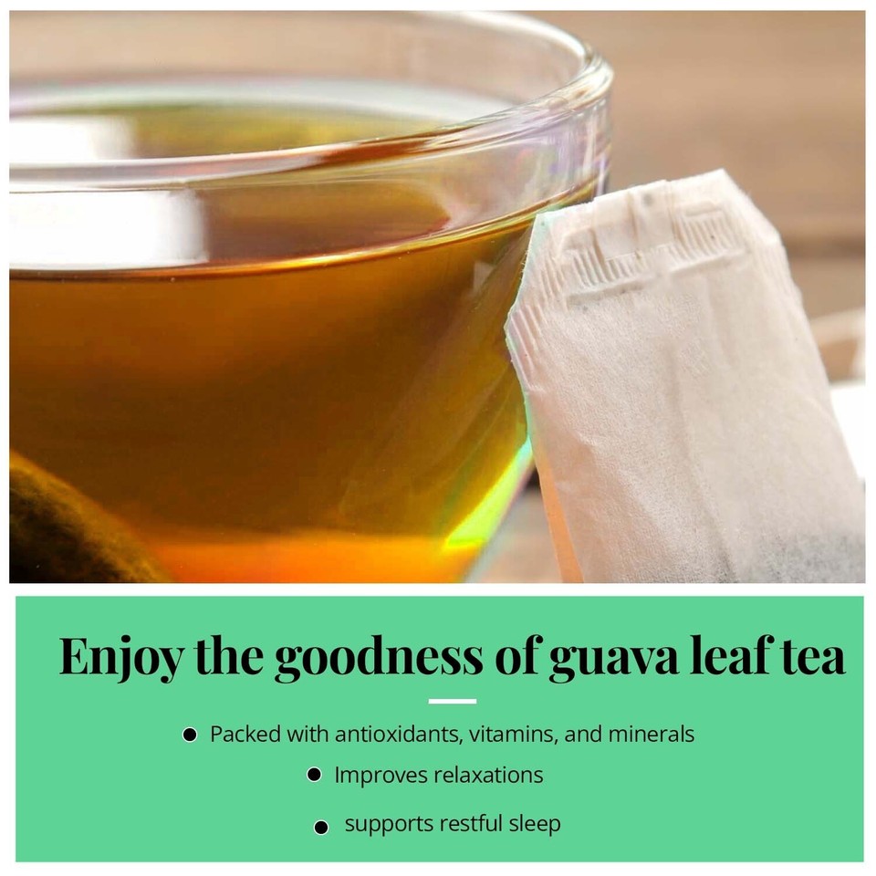 75 Premium Guava Tea Bags, Guava Leaves Tea, Te De Hojas De Guayaba ...