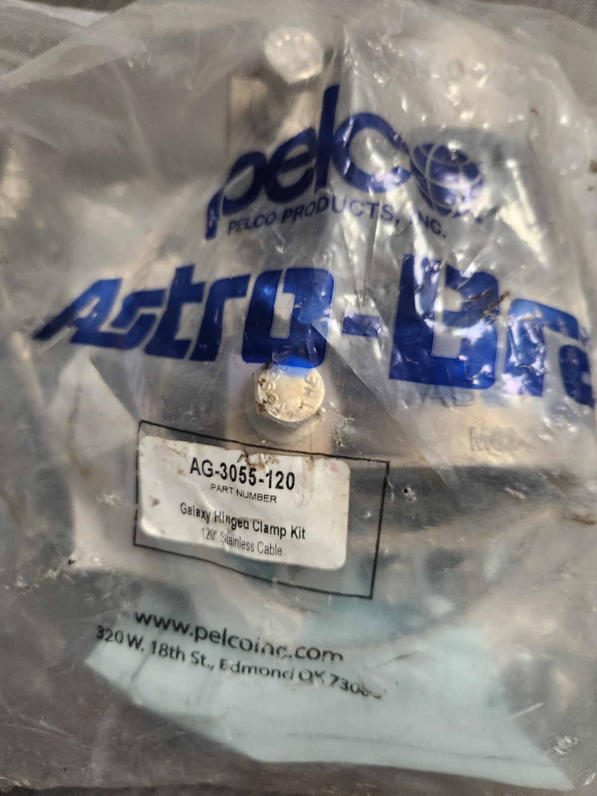AG-3055-120 Pelco Astro-Brac Galaxy Clamp Kit, Stainless Cable Mount | eBay