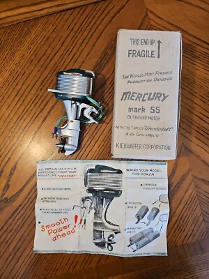 Vintage K&O Mercury Thunderbolt Mark 55 Toy Outboard Boat Motor with ...