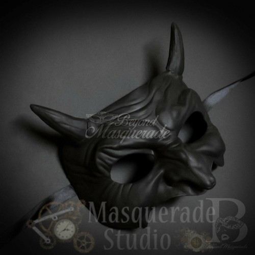 Men's Goblin Half Face Halloween Costume Party Masquerade Ball Mask ...