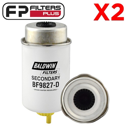 2 x BF9827-D Baldwin Fuel Filter - Land Rover Defender TD4 - WK8038 ...