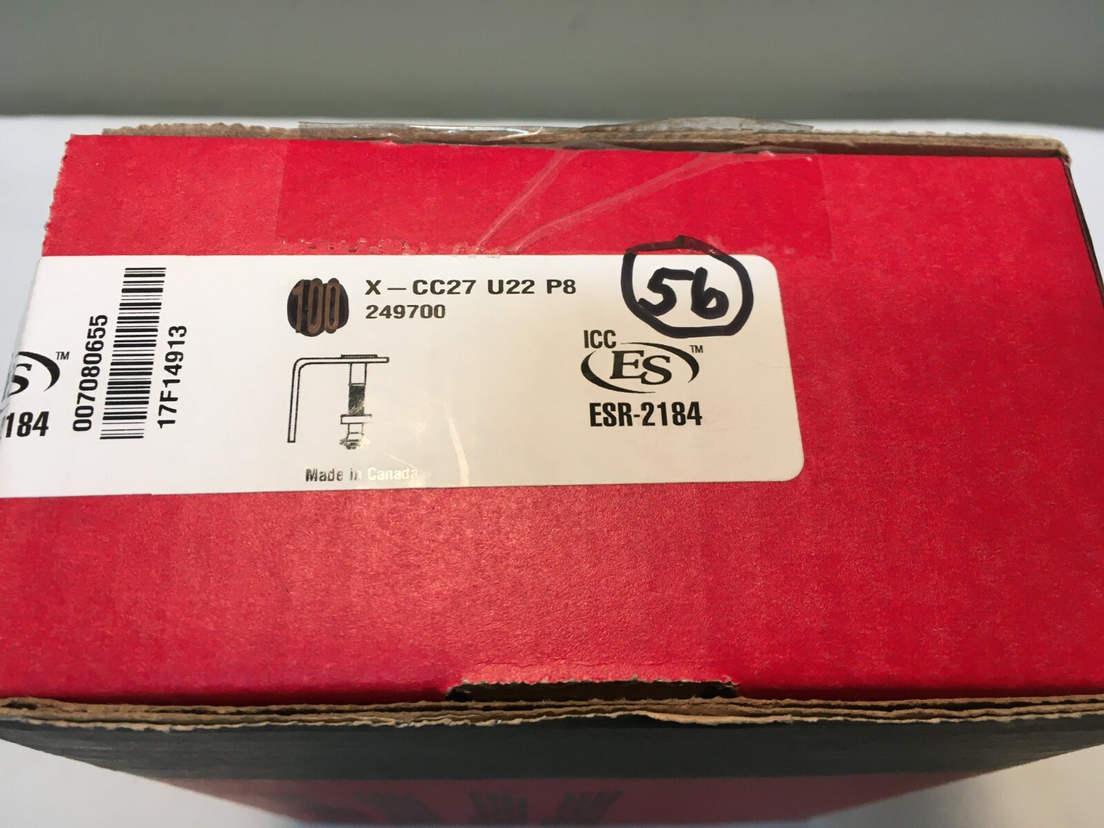 Hilti Ceiling Clip Standard X-cc27 C27 P8 Direct Fastening for sale ...