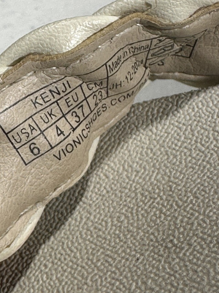 Vionic Sunrise Kenji Cream Braided Toe Post Platform Thong Flip Flop ...