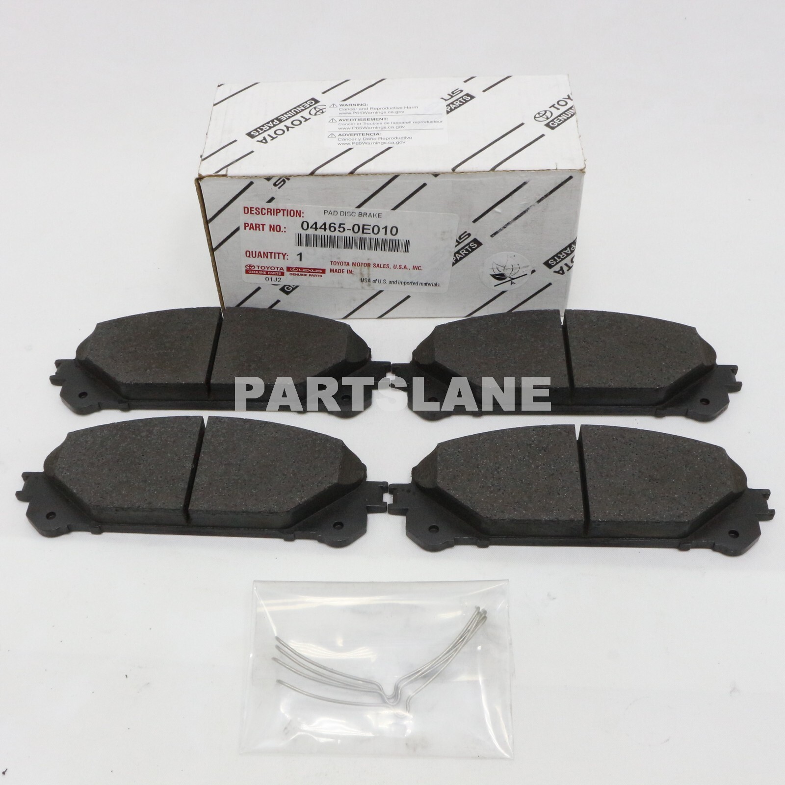 Toyota Highlander Sienna OEM Genuine Front Disc Brake Pad Kit 04465 ...