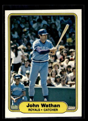 1982 Fleer Baseball #425 John Wathan "Set Break" Mint Kansas City ...