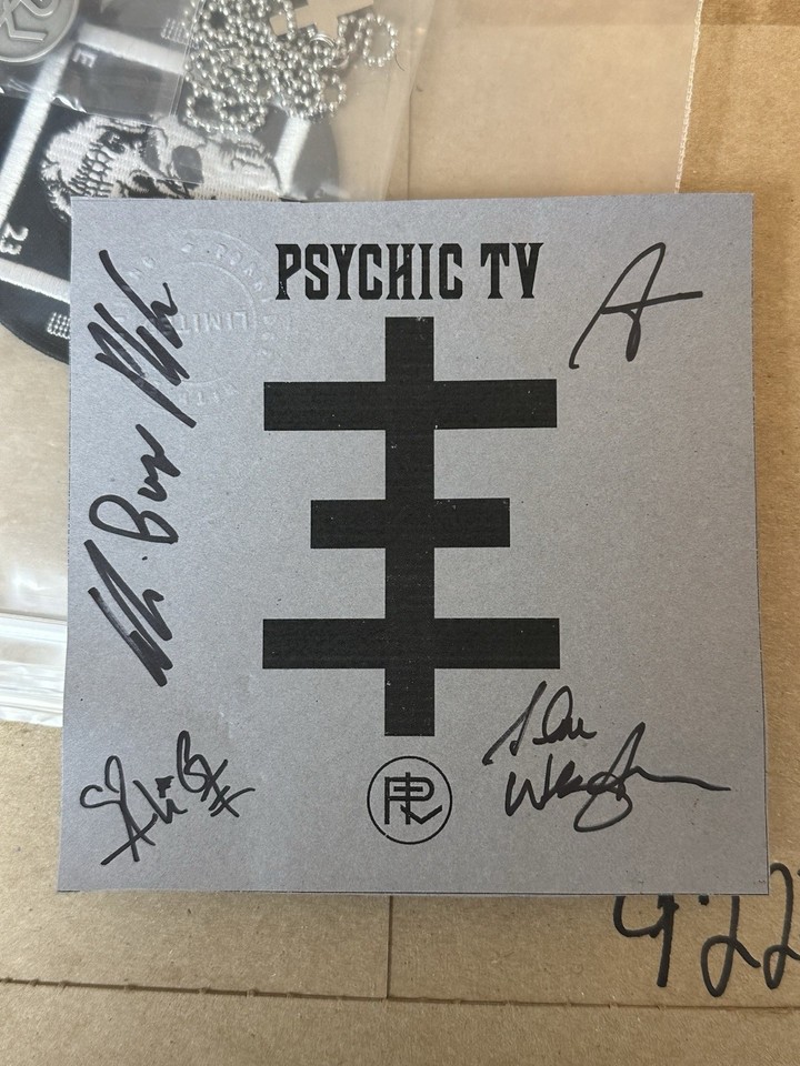 Psychic TV Signed Psycho Las Vegas Promo Pack With Psychick Bible TOPY | eBay