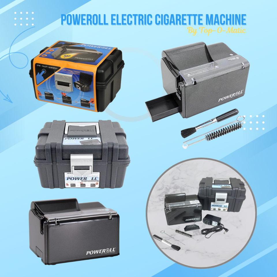POWEROLL By Top-O-Matic Electric King Size Cigarette Machine Combo | eBay