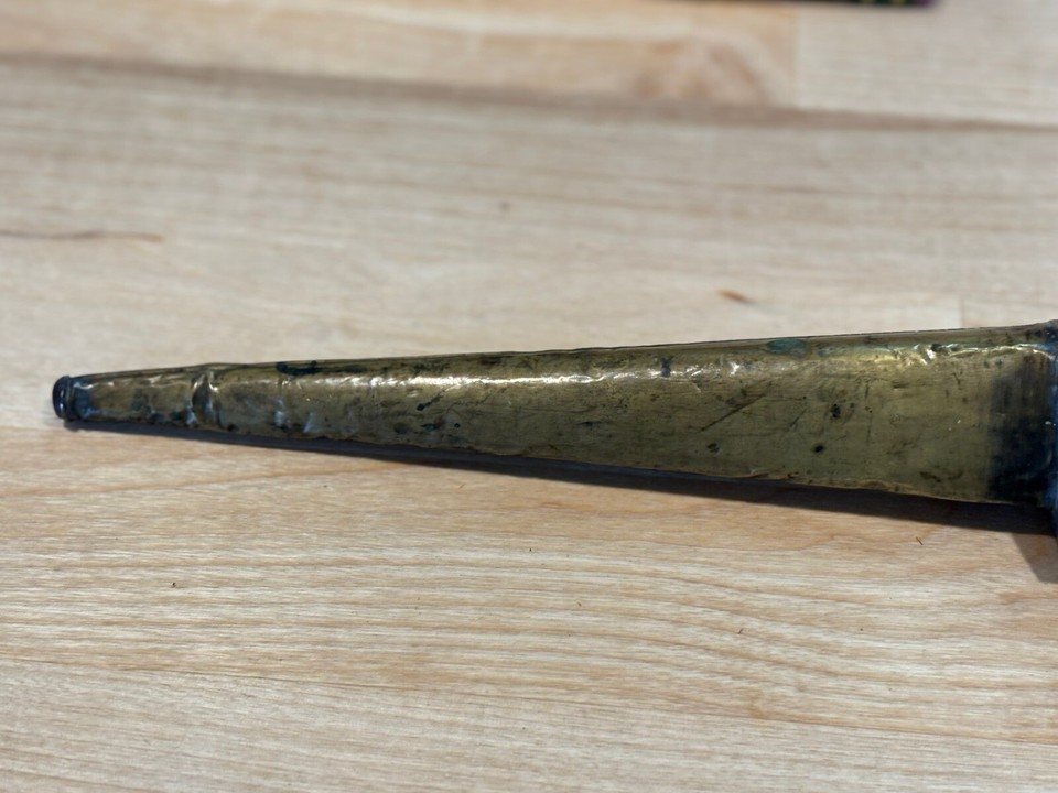 Antique Islamic Middle Eastern Knife Straight Blade Short Sword Dagger ...