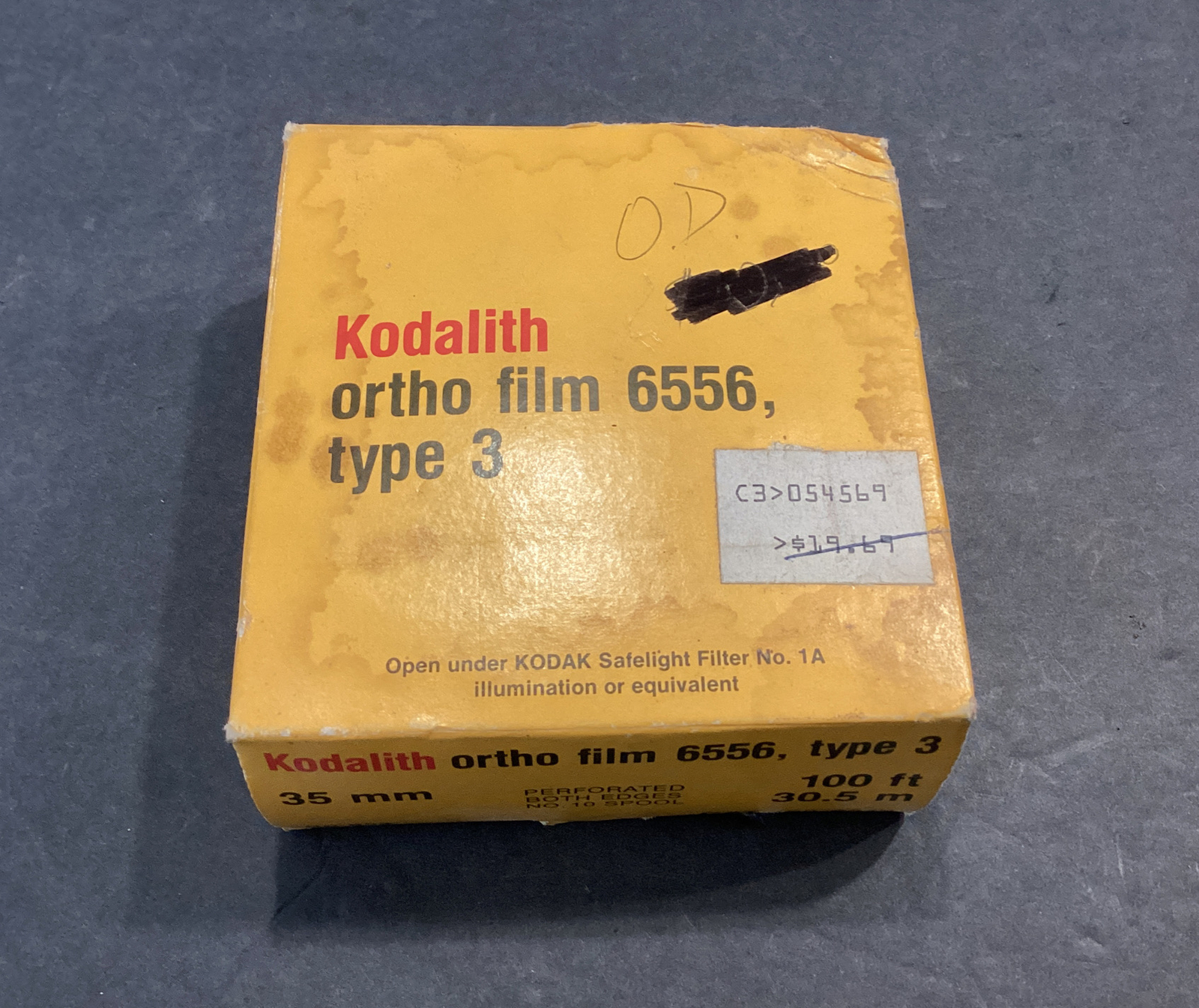 NOS NEW SEALED Kodak Kodalith Ortho Film 6556 Type 335mm 100’ EXP 9/ ...