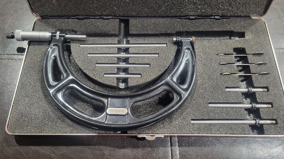 Starrett 2" to 6" Combination Outside Micrometer Set with Standards | eBay