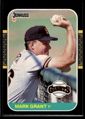 1987 Donruss #644 Mark Grant San Francisco Giants | eBay