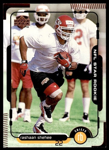 Rashaan Shehee 1998 Upper Deck Bronze RC 099/100 Chiefs Washington ...
