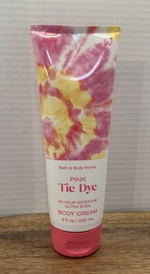 Bath and Body Works PINK TIE DYE Ultra Shea Body Cream ~ 8 fl.oz. | eBay