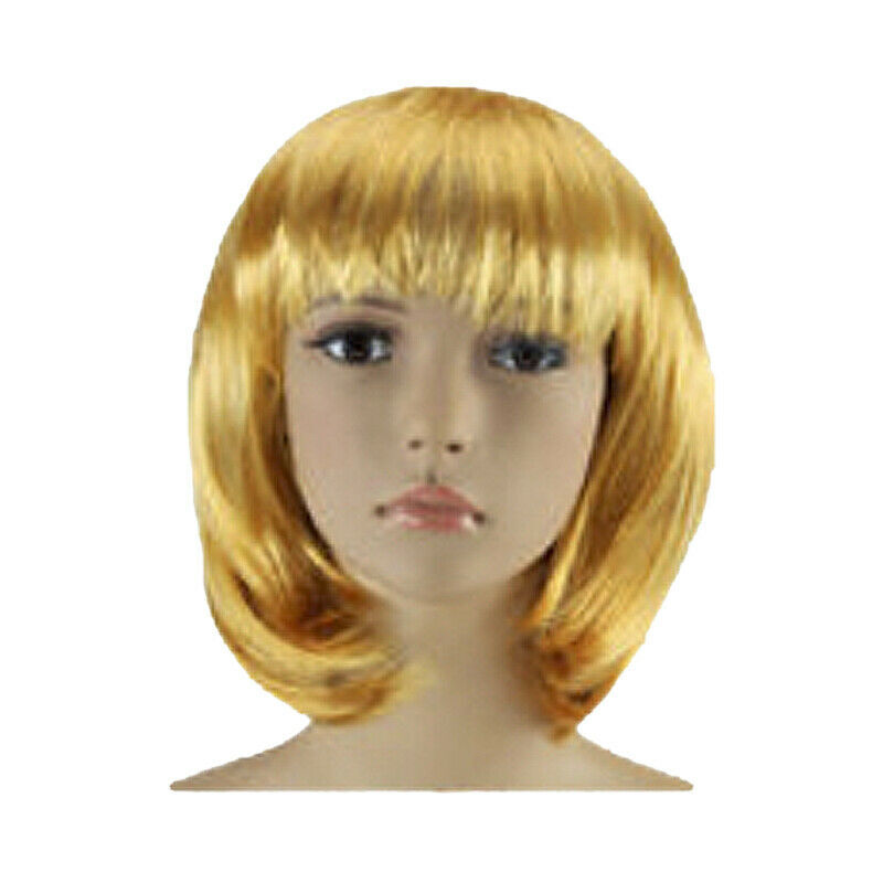 SHORT BOB WIG FANCY DRESS COSPLAY WOMENS LADIES WIGS POP PARTY COSTUME ...