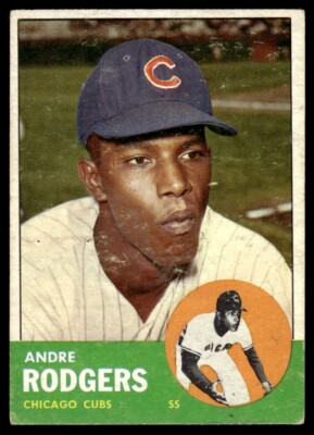 1963 Topps Baseball Card Andre Rodgers Chicago Cubs #193 B | eBay