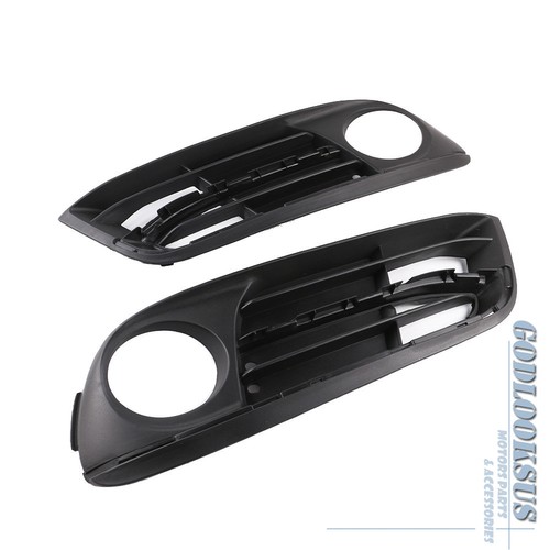 Pair Front Bumper Fog Light Air Intake Grille Trim L & R For BMW F10N ...