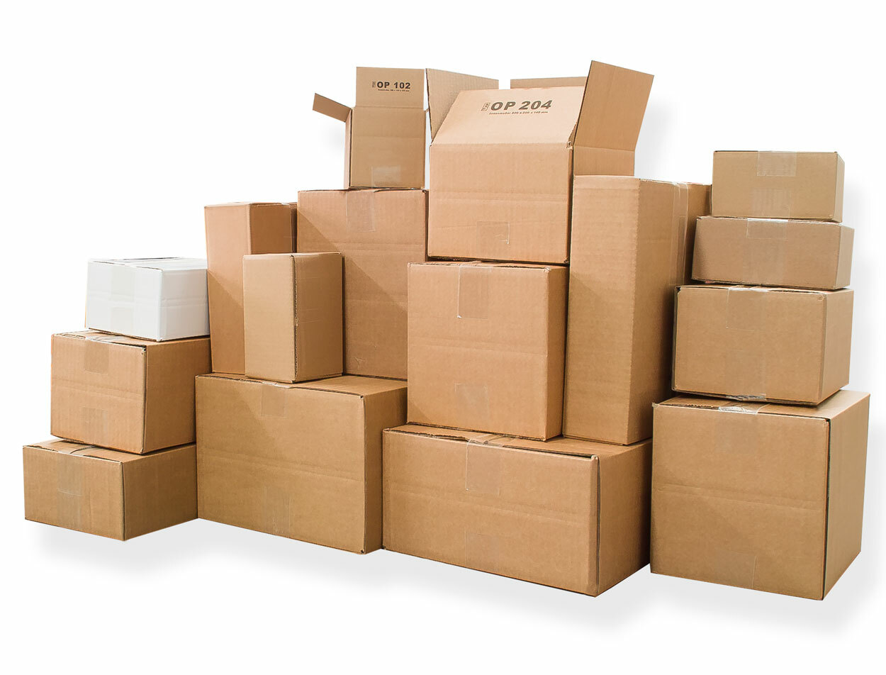 Falt Kartons Versandschachtel Post DHL DPD GLS UPS Verpackungen Paket ...