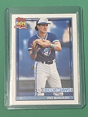 Pat Borders - 1991 Topps #49 - Toronto Blue Jays Baseball Card | eBay