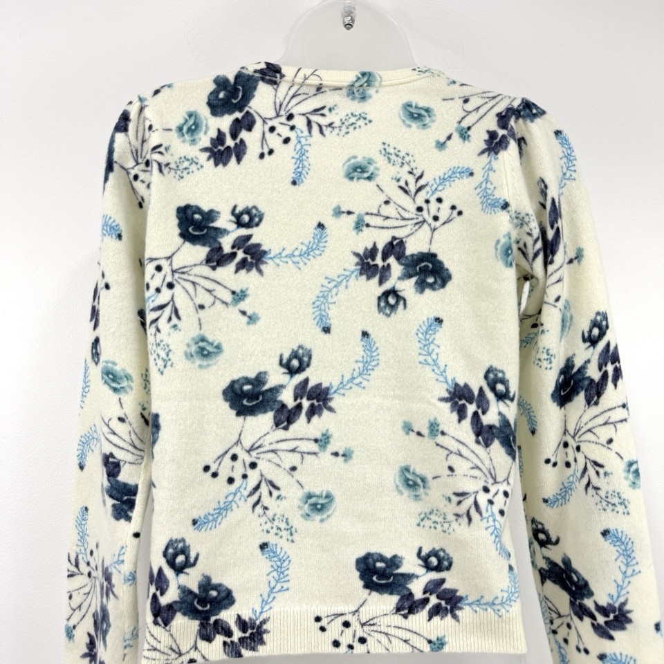 The Cashmere Project Sweater Women's S Floral Crewneck Feminine Artsy ...