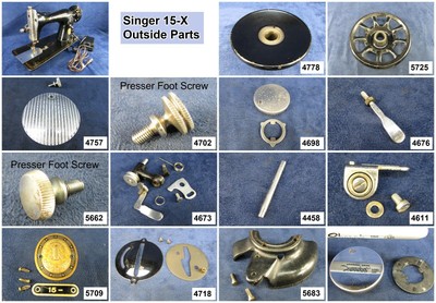 Singer Sewing Machine Models 15-88, 89, 91 Choose Your Parts! Free Ship ...