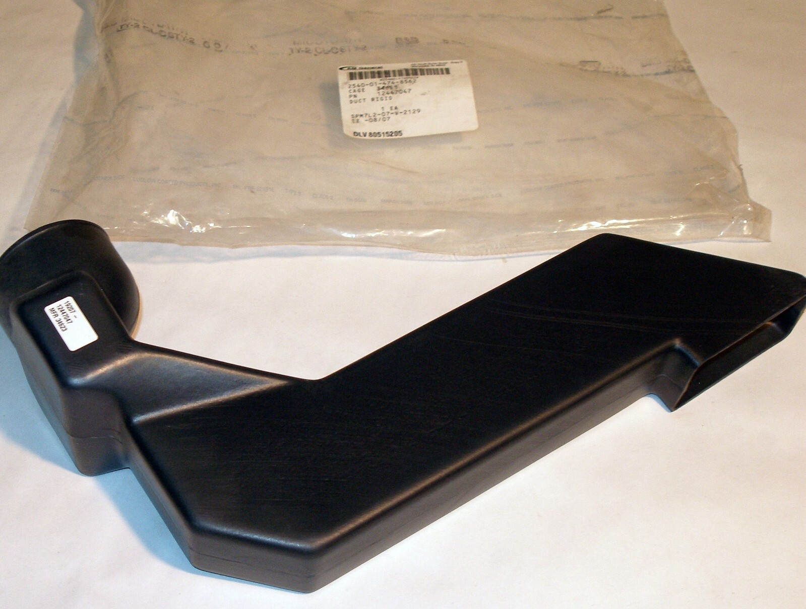 AM General 12447047 HMMWV Hummer HVAC Duct, M1151 M1165 M1165A1 M1167 ...