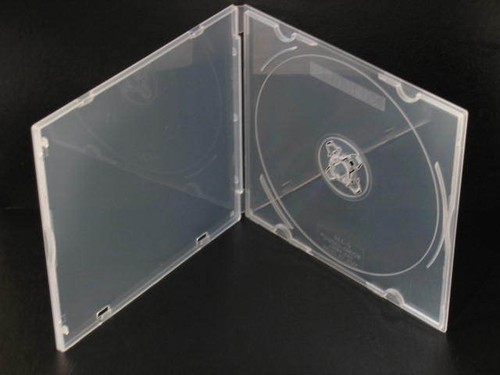 500 Poly Cases CD DVD BluRay Storage Media Square Boxes Sleeve Cover ...