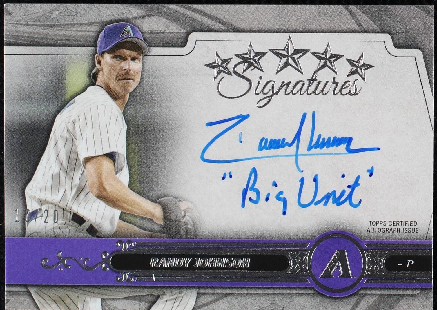 2021 Topps Five Star - Five Star Signatures Randy Johnson #FS-RJ /20 ...