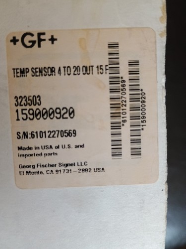 GEORG FISCHER SIGNET 3-2350-3 / 323503 Temperature Sensor 4 TO 20 OUT ...