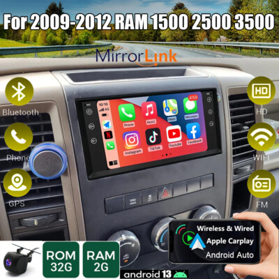 Apple CarPlay For 2009-2012 RAM 1500 2500 3500 Car Radio Stereo GPS ...