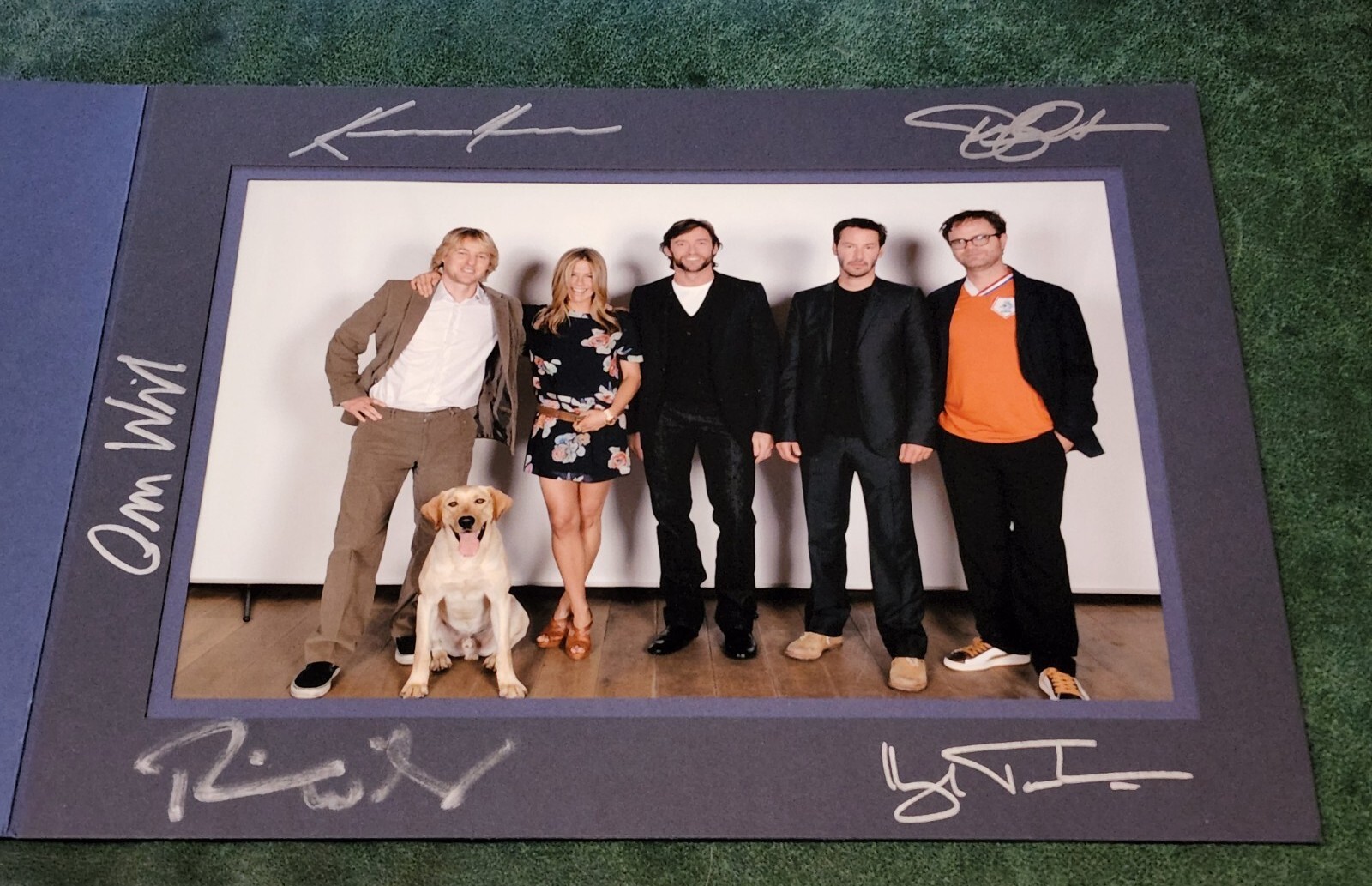 Keanu Reeves Jennifer Aniston Hugh Jackman +2 Signed Autograph Photo ...