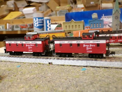 NICKEL PLATE ROAD MT WOOD CABOOSE # 1119 N-Scale Custom Painted | eBay