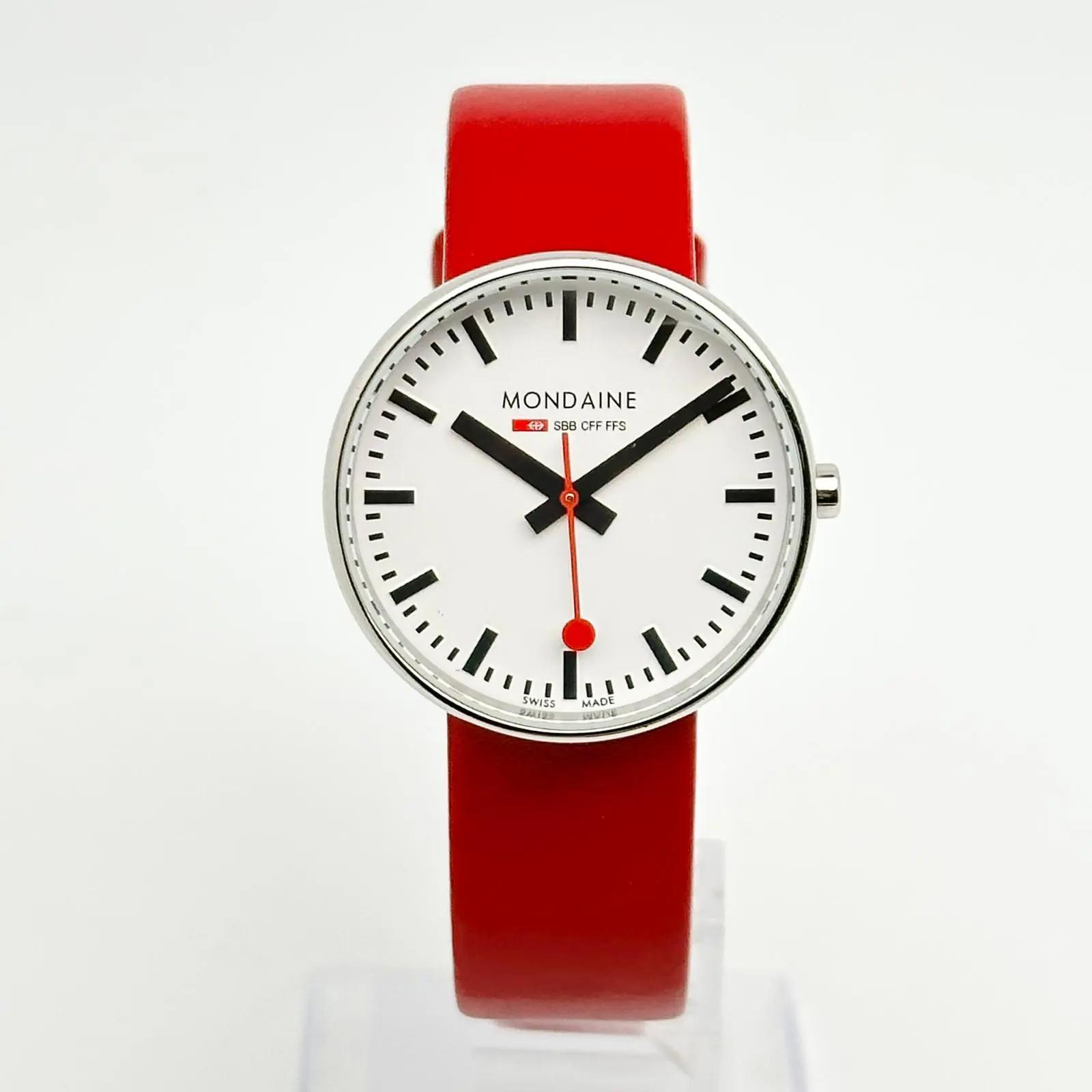 Mondaine Msx.3511b.lc Mini Giant Red Leather Strap 35mm Case Ladies ...