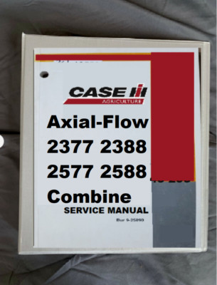 Case combine Axial-Flow 2377 2388 2577 2588 printed service manual ...