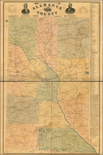 Poster, Many Sizes; Map Of Alamance County, North Carolina 1893 | eBay
