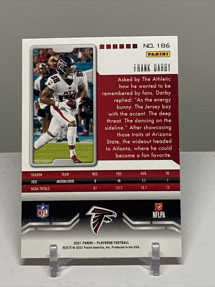 2021 Panini Playbook Football Frank Darby Atlanta Falcons Rookie Card ...
