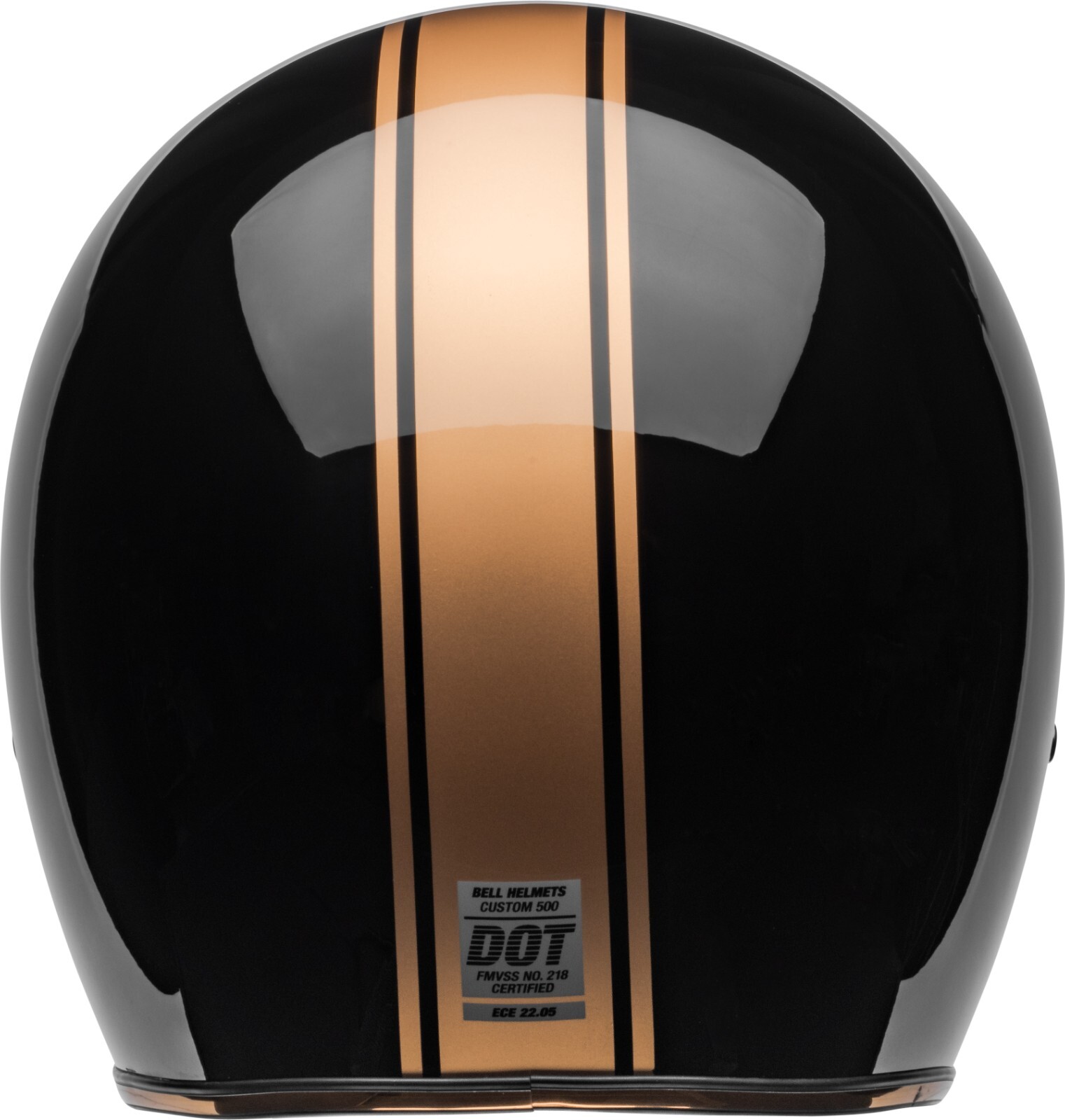 Bell Custom 500 Open Face Motorcycle Helmet Rally Gloss Black/Bronze ...