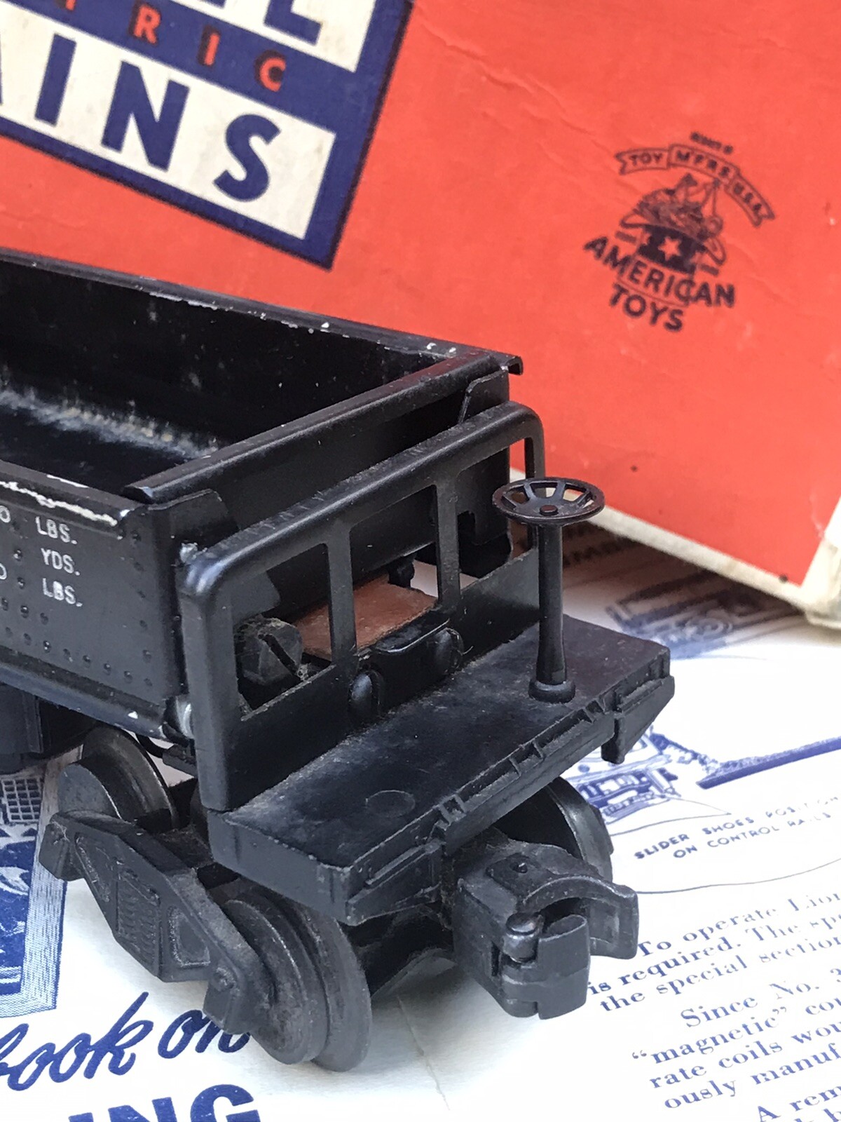Orig LIONEL 3469 AUTOMATIC DUMPING ORE CAR POSTWAR - Coal, Instructions ...