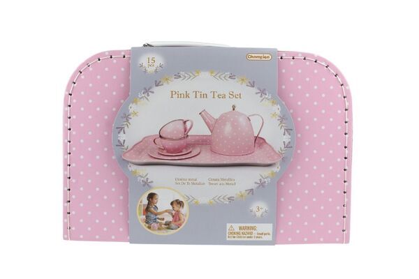 Pink Tin Tea Set In Suitcase 15Pcs | eBay Australia