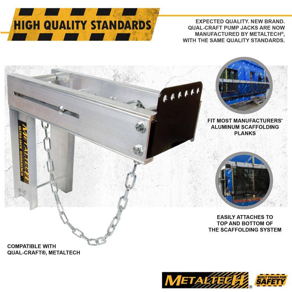 MetalTech Pump Jack Scaffolding 20.63"X7.81"X17.38" Aluminum+Weather ...
