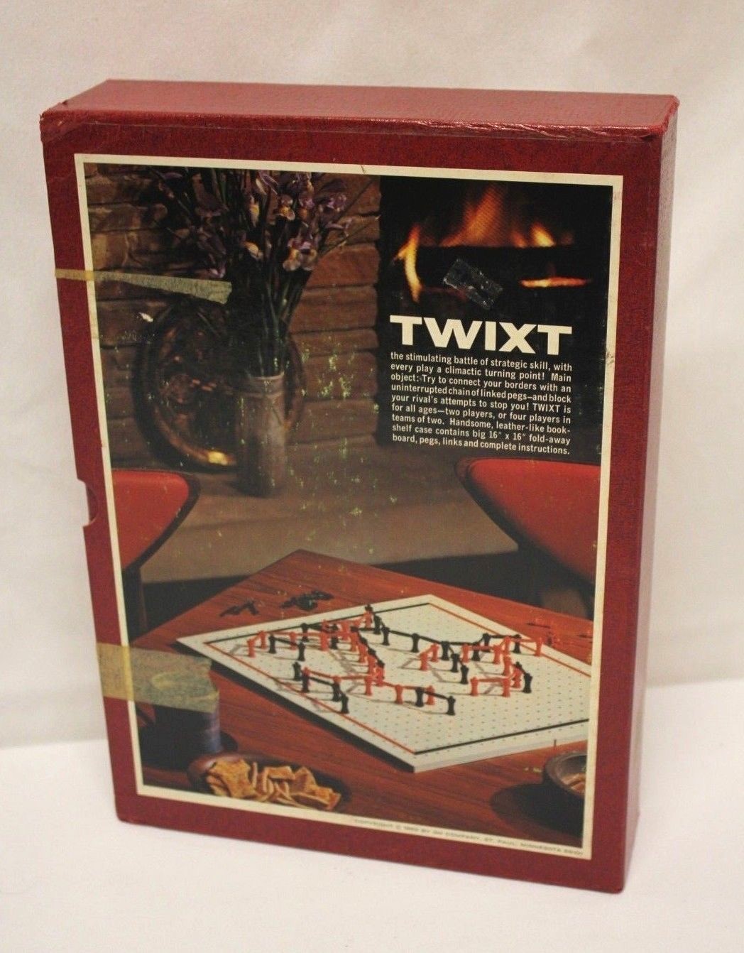 Vintage 1962 TWIXT Strategy Board Game 3M Bookshelf Series 100% ...