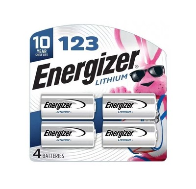 Energizer 123 Lithium Batteries 4-Pack 3V Digital Camera Photo Exp. Up ...