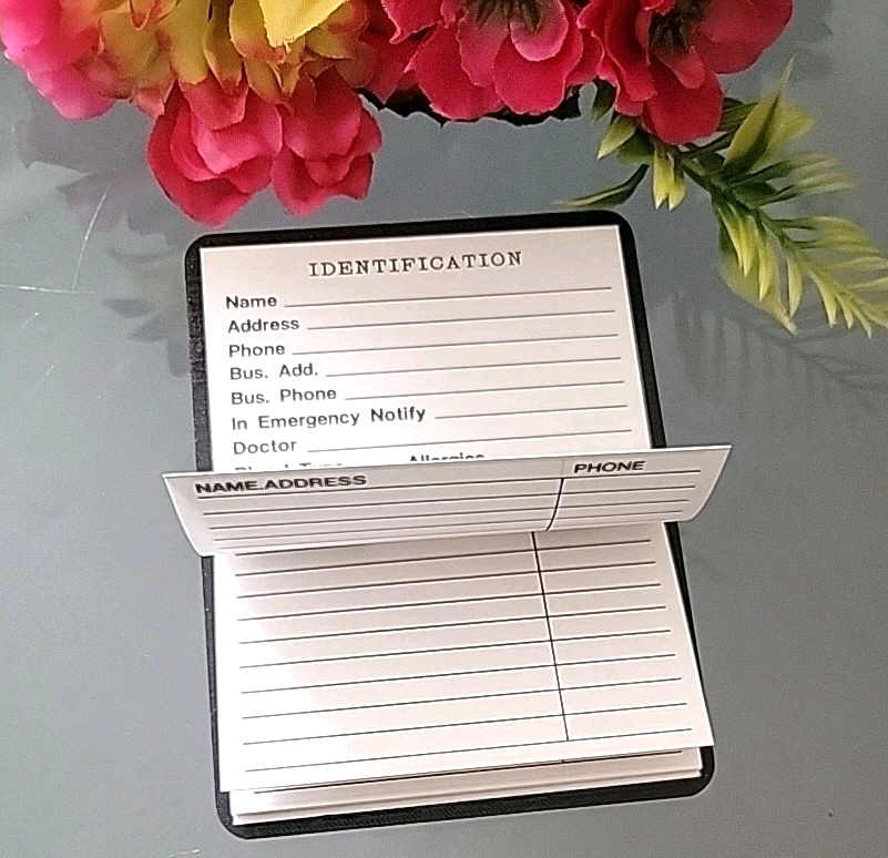 Vintage Foldable Address-phone book directory Little Angel Artwork both ...