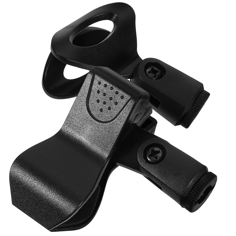 2 Pcs Microphone Clips Mic Clamps Universal Microphone Clip Holder Mic ...