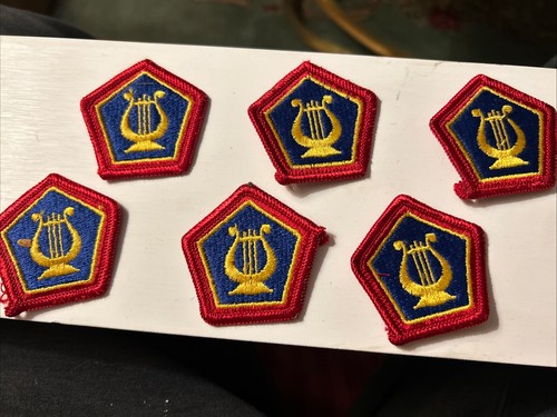 WWII US Army Field Band Patch Tab Military Musician Uniform Lot 6 NOS ...