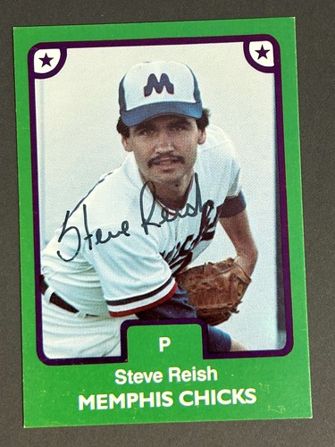Steve Reish Autograph Signed 1984 TCMA Memphis Chicks | eBay