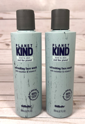 Gillette Planet Kind Refreshing Face Wash Cucumber & Vitamin E 6.7oz ...