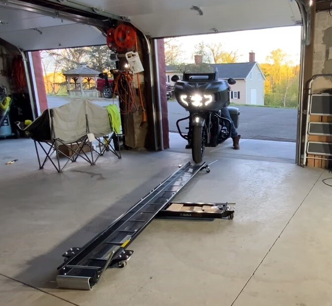 Motorcycle Dolly Low Profile Steel Swivel Casters Bike Mover Heavy Duty ...