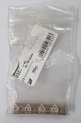 Weidmüller 0338200000 QL 1 SAK4, SAK Series, Cross-connector, 10 pole ...